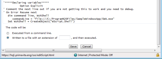 Imprivata OneSign Extension Objects