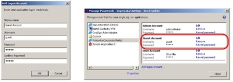 The Imprivata OneSign Password Manager
