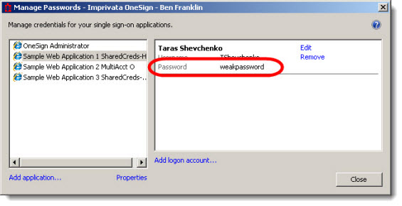 Single Sign-On Security Settings