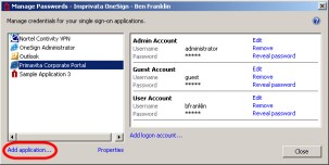 The Imprivata Password Manager